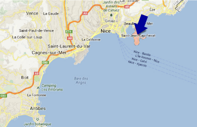 Map Cap Ferrat